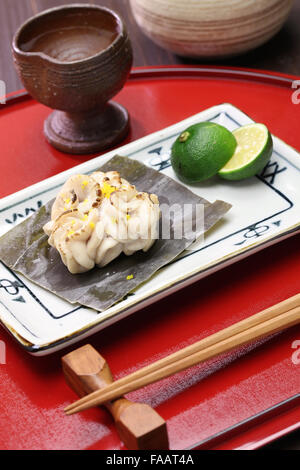 cod milt, soft cod roe, shirako, japanese food isolated on white ...