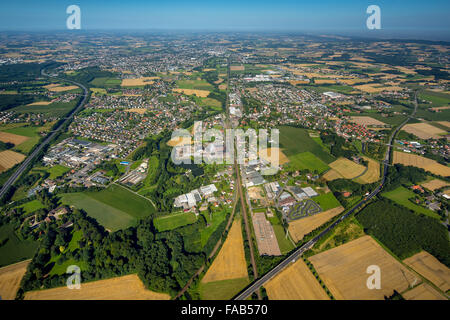 Aerial view, Kirchlengern, East Westphalia, North Rhine-Westphalia ...