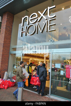 Northampton, UK. 26th December, 2015. Next retail Store Riverside ...