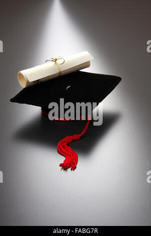 Mortar Board Education Knowledge Wisdom Graduation Concept Stock Photo ...