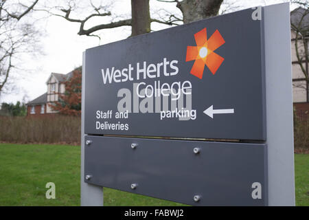 Exterior of West Herts College in Watford, Herts, Hertfordshire Stock ...