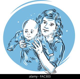 Mother with baby vector design Stock Vector Image & Art - Alamy