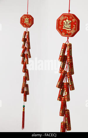 bundle of the firecracker on the white background Stock Photo - Alamy