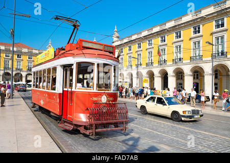 Historical tram on line No. 42 between the stops Prague Castle and ...