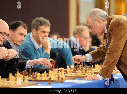 Zagreb, Croatia. 27th Dec, 2015. Former World Chess Champion Garry ...
