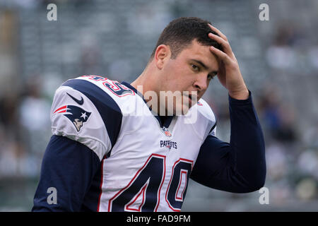 New England Patriots long snapper Julian Ashby (47) during an NFL ...