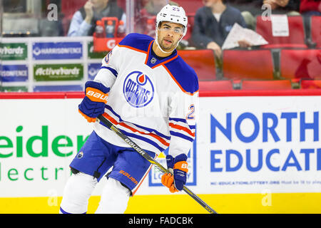 Edmonton Oilers defenseman Darnell Nurse looks on during the first ...