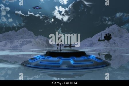 The Nazi , Alien Base 211, Said To Be At The Antarctic Stock Photo - Alamy