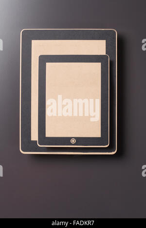 dummy tablet PC on the gray background Stock Photo - Alamy