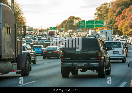 Rush Hour Traffic Jam Atlanta Georgia GA Stock Photo - Alamy