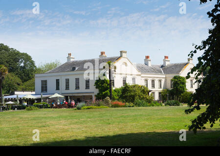Channel Islands, Jersey - Samarès Manor botanical gardens. Lily pond ...