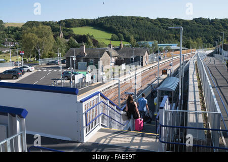 At Stow station, on the new Waverley Line railway from Edinburgh to ...