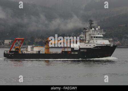 SD Northern River, a multi-purpose auxiliary vessel operated by Serco ...