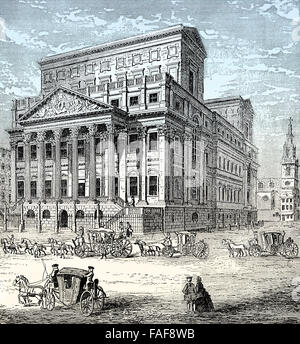 Mansion House, the official residence of the Lord Mayor of London, 18th ...