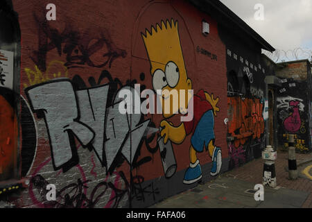 A graffiti of Bart Simpson by Graffiti Life in Whitechapel, London ...
