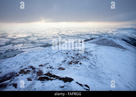 The Beacons Way footpath over Skirrid Fawr in Monmouthshire, Wales ...