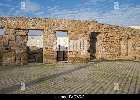An old Roman wall in Cadiz Spain Stock Photo - Alamy