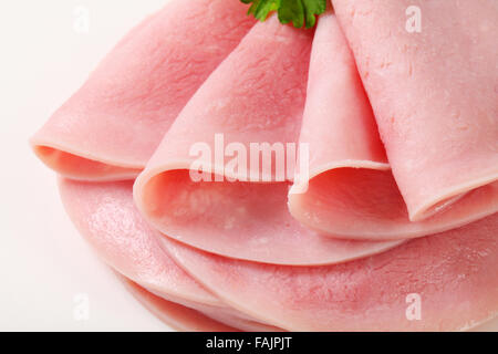 Thin slices of lean ham Stock Photo - Alamy