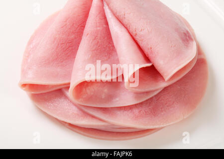 Thin slices of lean ham Stock Photo - Alamy
