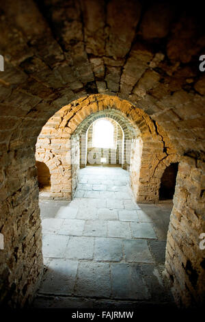 Interior of a watchtower on the Great Wall of China Stock Photo - Alamy