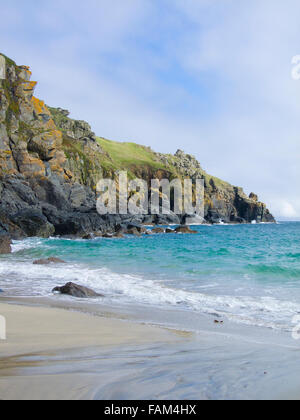 Housel Cove & Beach with Pen Olver Headland, Housel Bay, Lizard ...