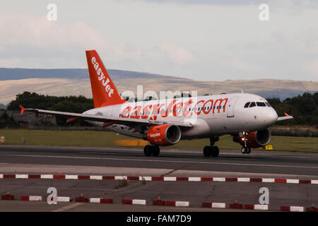 easyJet Airbus A319-111 location Manchester airport UK Stock Photo - Alamy