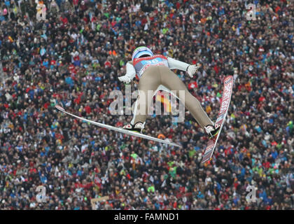 Halvor Egner Granerud, of Norway, soars through the air during his ...
