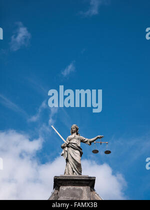 Lustitia, Lady Justice, Statue, Dublin Castle, Dublin, Ireland Stock ...