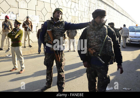 Indian Air Force (IAF) personnel march during the 93rd Air Force Day ...