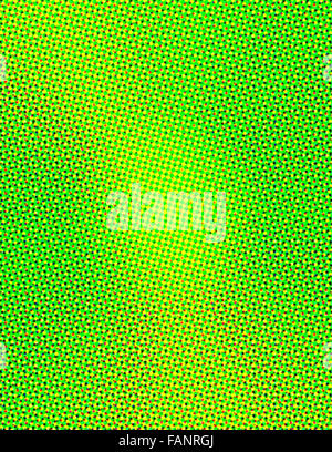 Illustration of rows of abstract green circles over the green surface ...