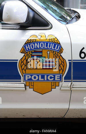Hawaii, Honolulu Police Badge Stock Photo - Alamy