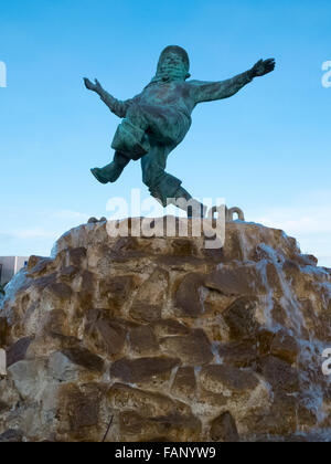 The Jolly Fisherman statue in Compass Gardens,Tower Gardens near the ...