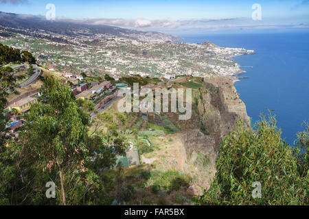 Madeira - Cabo Girao, clifftop viewpoint with glass floored platform ...