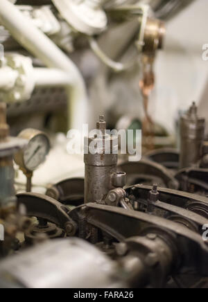 Old diesel engine inside of submarine Stock Photo - Alamy