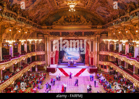 Inside Blackpool Tower Ballroom, Blackpool, Lancashire, England, UK ...