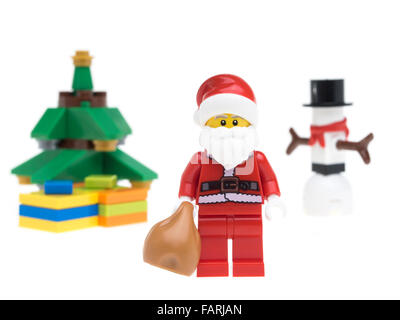 Lego Santa Claus Father Christmas minifigure Stock Photo - Alamy