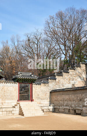 Beautiful and Old Architecture in Changdeokgung Palace in Seoul City at ...