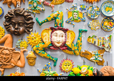 The three-legged symbol of Sicily: Trinacria Stock Photo - Alamy