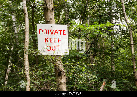 Keep Out warning sign, Essex, UK Stock Photo - Alamy