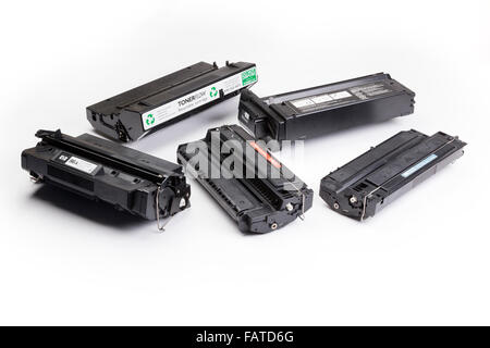 Used cartridge for laser printer Stock Photo - Alamy