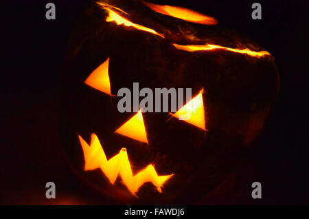 Halloween turnip or swede lantern Stock Photo - Alamy