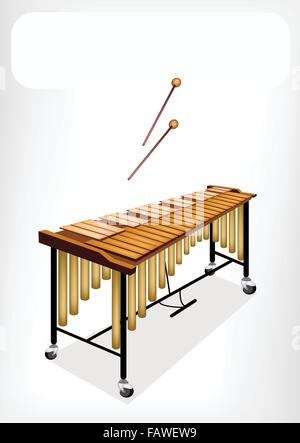 Two Retro Vibraphone with A White Banner Stock Vector Image & Art - Alamy