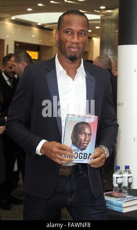 Didier Drogba signs copies of his autobiography 'Commitment' at ...