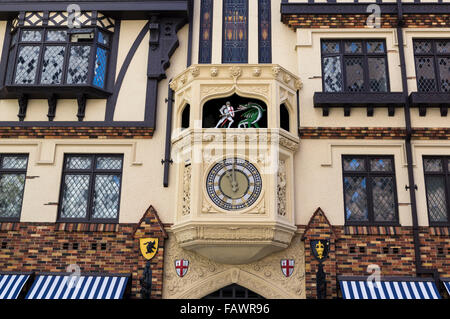 Medieval-styled London Court shopping mall in Perth, Western Australia ...