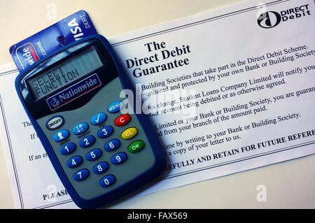 The Direct Debit Guarantee photographed against a white background ...