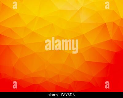 Orange Polygonal Background. Rumpled Triangular Pattern. Low Poly Texture. Abstract Mosaic ...