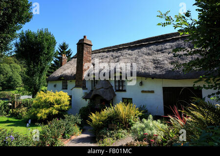 Thatched cottage, Cockington Village, Torquay. Devon, England, United ...
