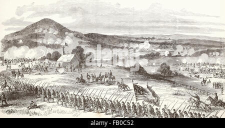 The Battle of Cedar Mountain fought August 9, 1862 - American Civil War Stock Photo - Alamy