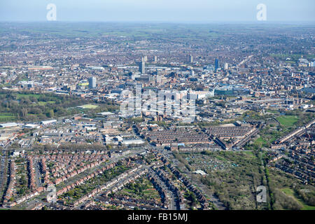 Aerial photograph of Leicester city centre Stock Photo - Alamy