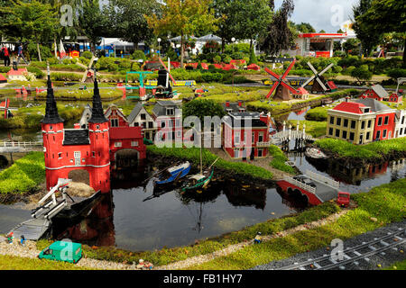 Legoland, Amsterdam, Billund Jylland Denmark. The Dutch landscape was ...